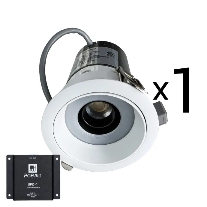 RRM-1 Modular RGBWW Recessed LED Light (3") | PoEWit Live
